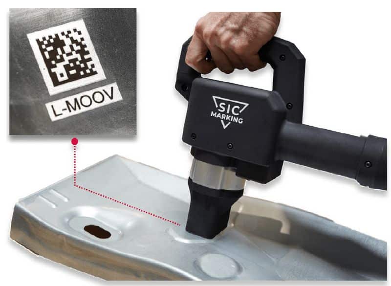 Laser de marquage portable L-MOOV, graveur laser marquage portable sécurisé